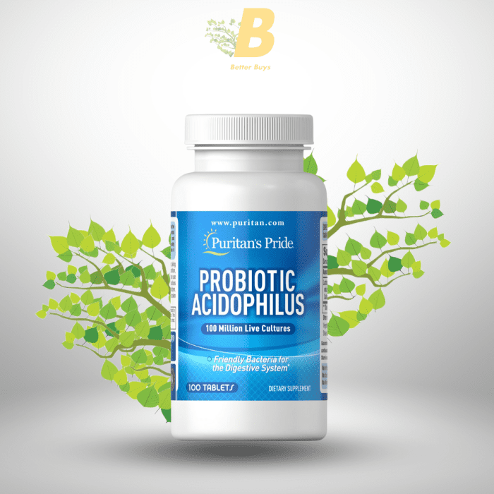 Puritan's Pride Probiotic Acidophilus 100 Million Live Culture 100 Tablets In Bangladesh