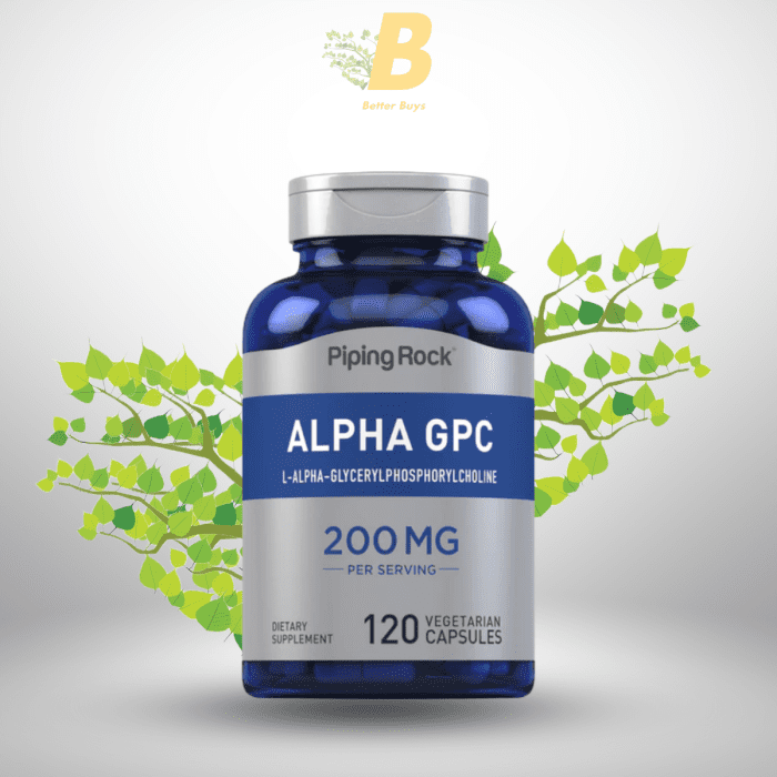 Piping Rock Alpha GPC 200 Mg - Best Brain Health Supplement In Bangladesh
